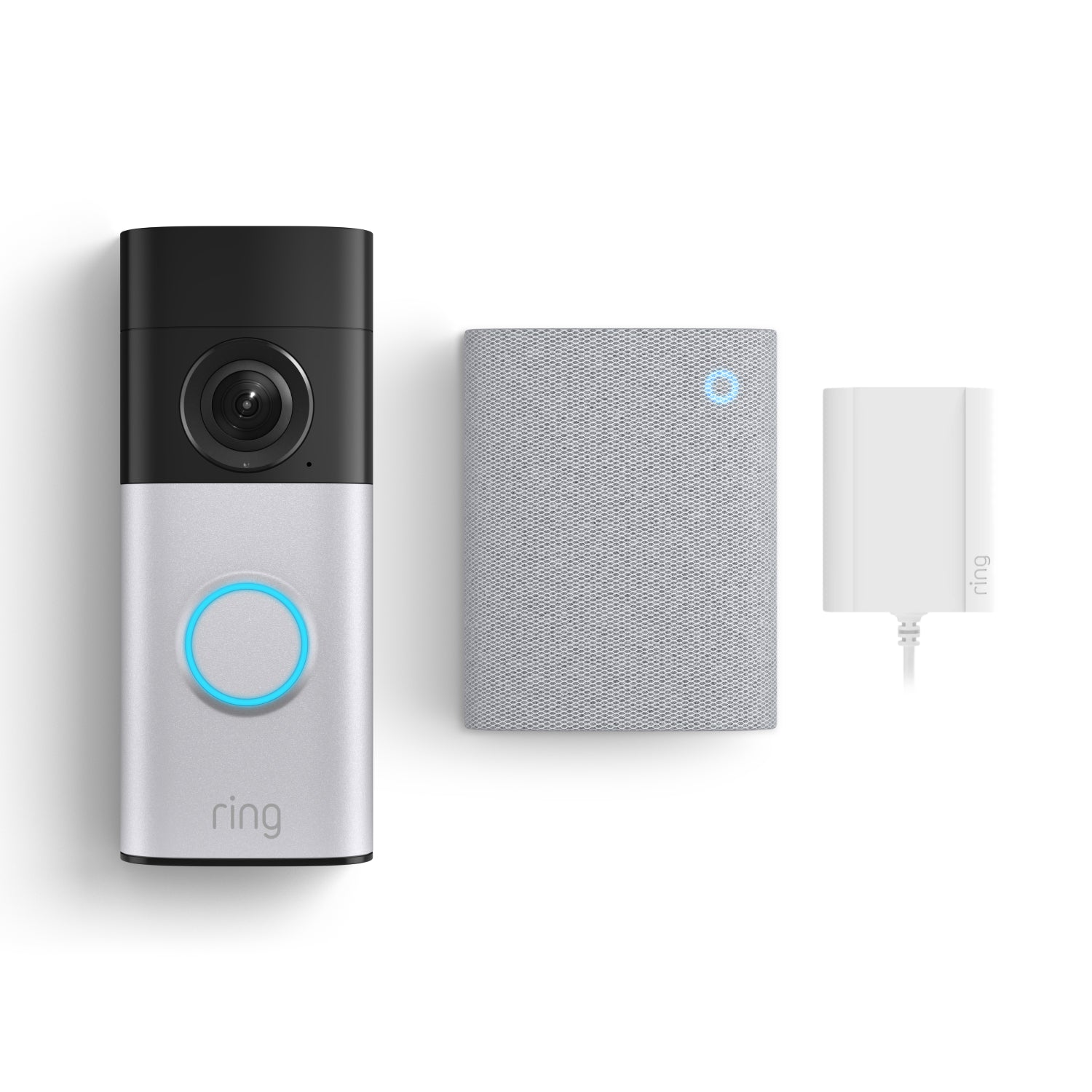 Wired Video Doorbell Plus with Plug-in Adaptor + Chime (3rd Gen) – Ring