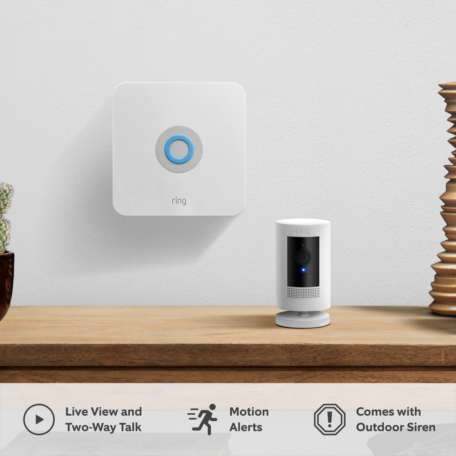 Alarm + Outdoor Camera - M (with siren) – Ring