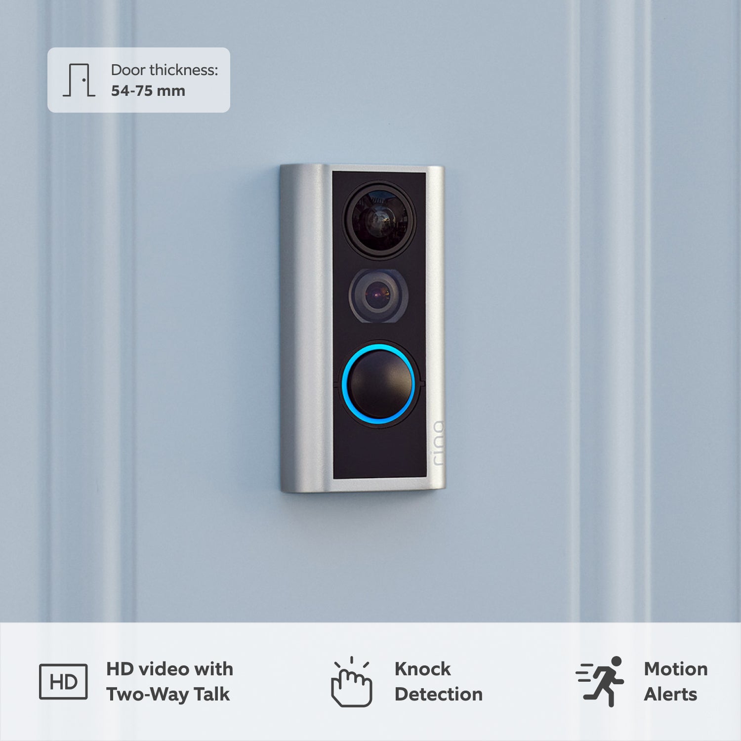 Ring Peephole Camera 54-75mm + Indoor Camera 2nd Gen (Door View Cam